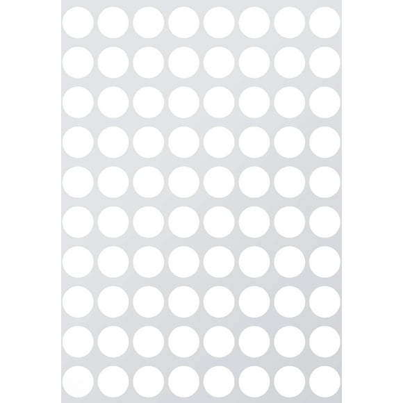 White Circle Stickers