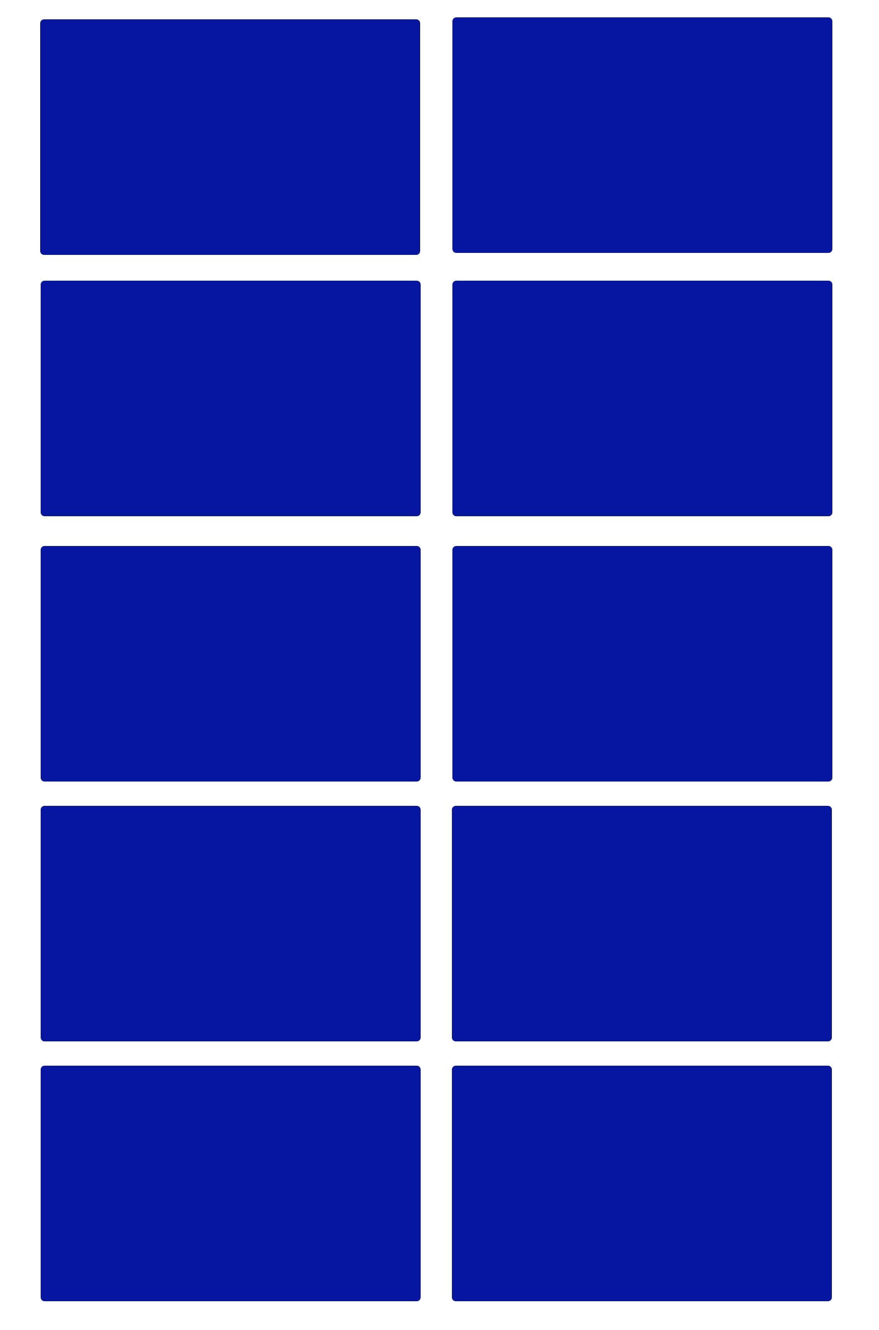 Royal Green Color-Coding Labels 2x1.2 inch Rectangular Stickers in Blue ...