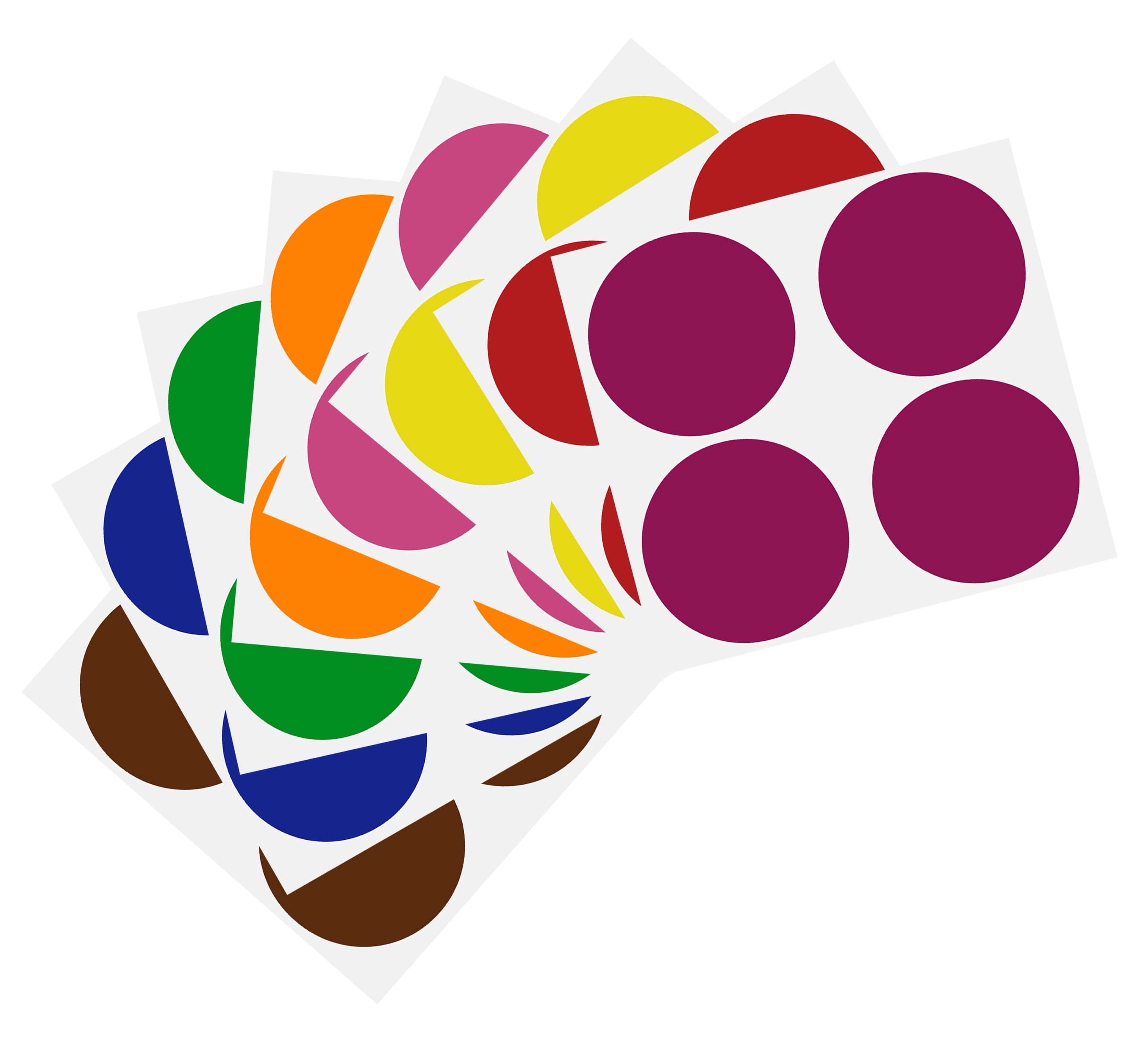 Royal Green Color-Coding Labels 75MM (7.5CM) in 8 Assorted Color ...