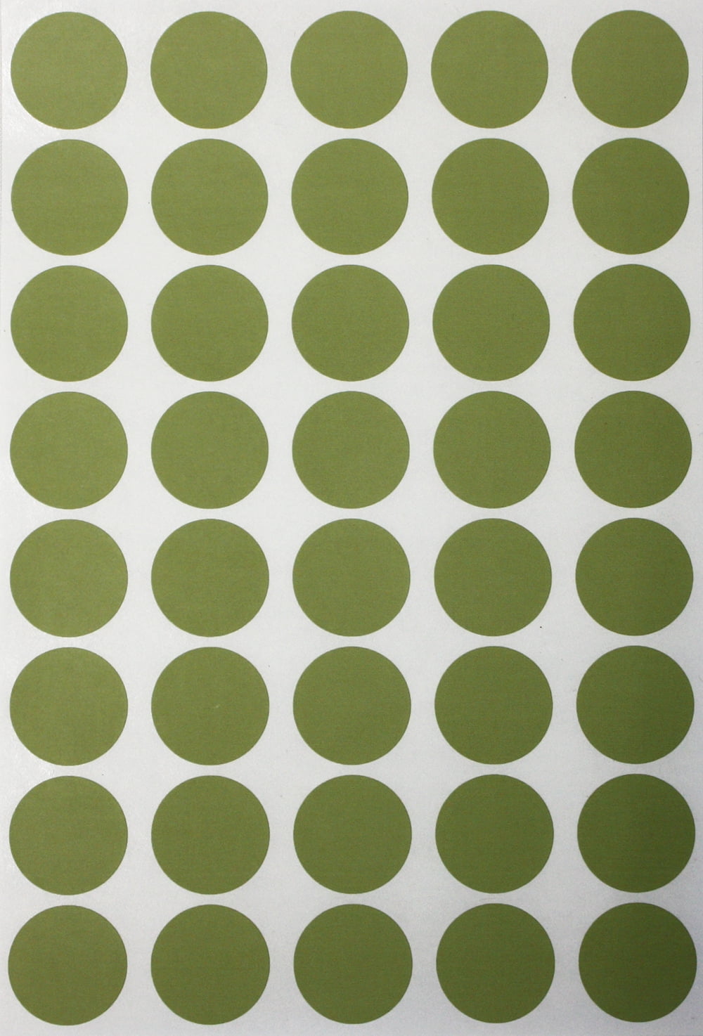Royal Green Color Coding Labels Dot Sticker - Blank Stickers Olive 19mm ...