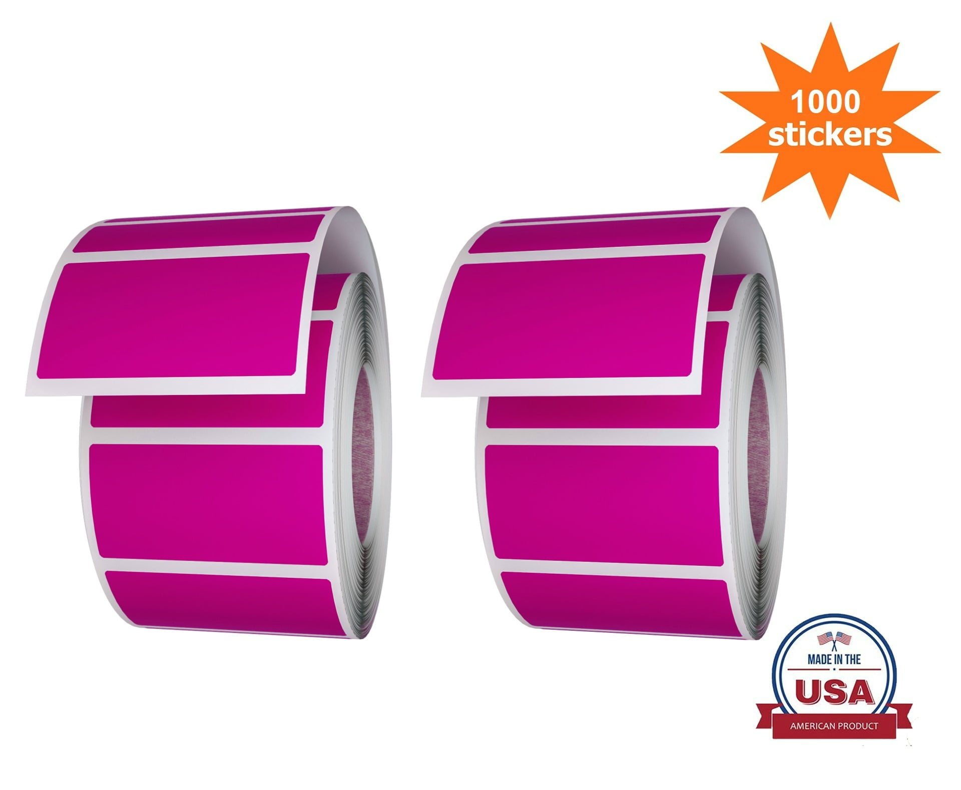 Royal Green Color Coding Labels Pink Stickers Rolls Rectangle Shaped (1 ...