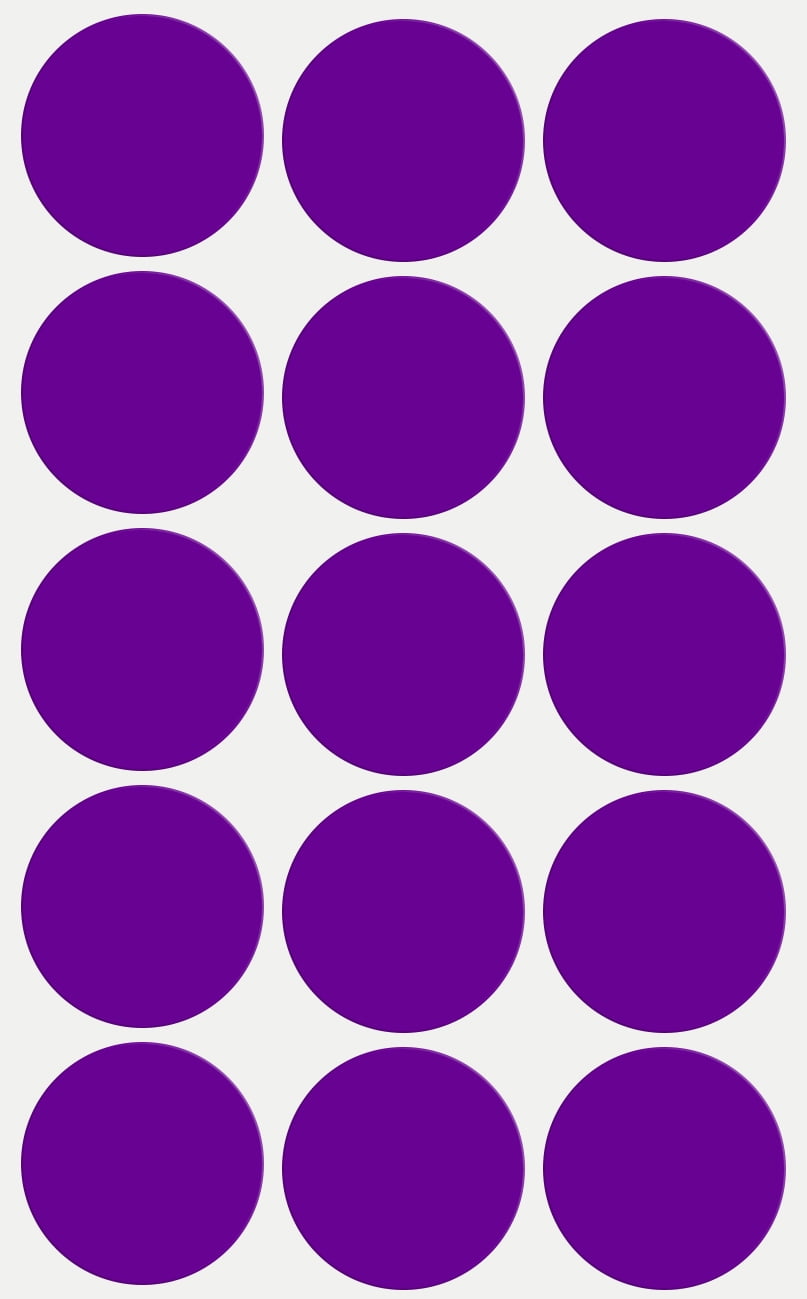Royal Green Color Coding Labels Sticker Dots in Purple 30mm - 75 Pack ...