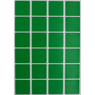 Royal Green Large Dot Stickers 3" Inch in Self Adhesive Labels in Green ...