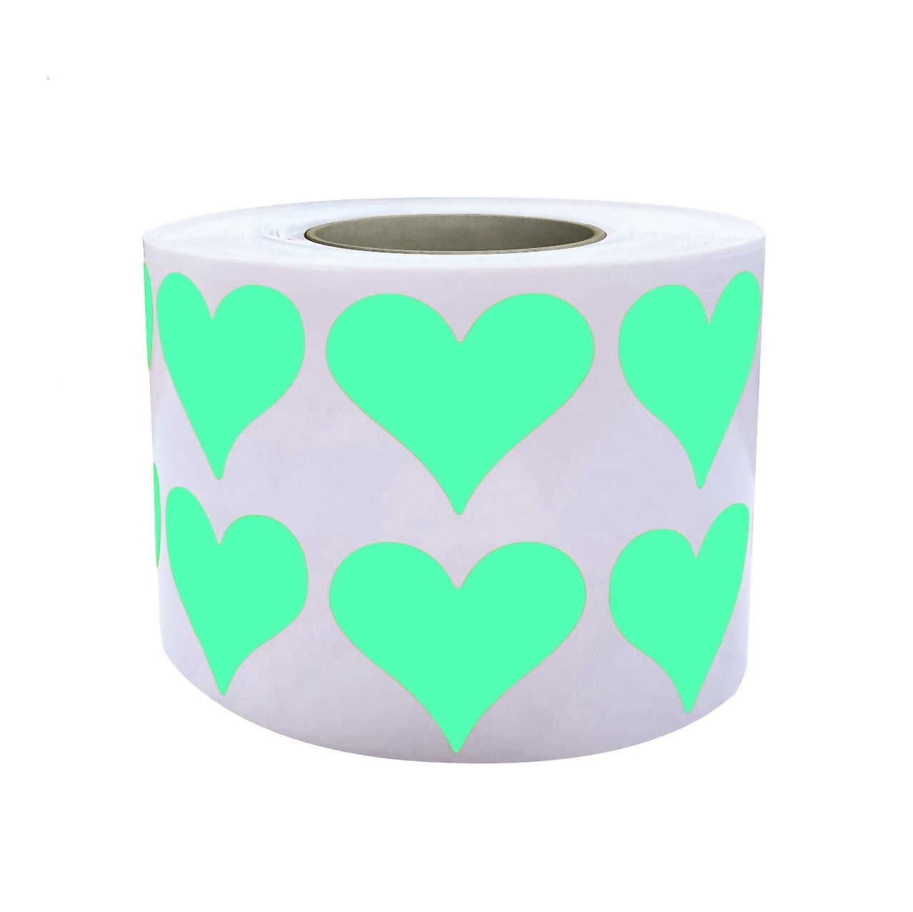 Royal Green Color Heart Stickers 3/4 inch for Arts and Crafts (19mm ...