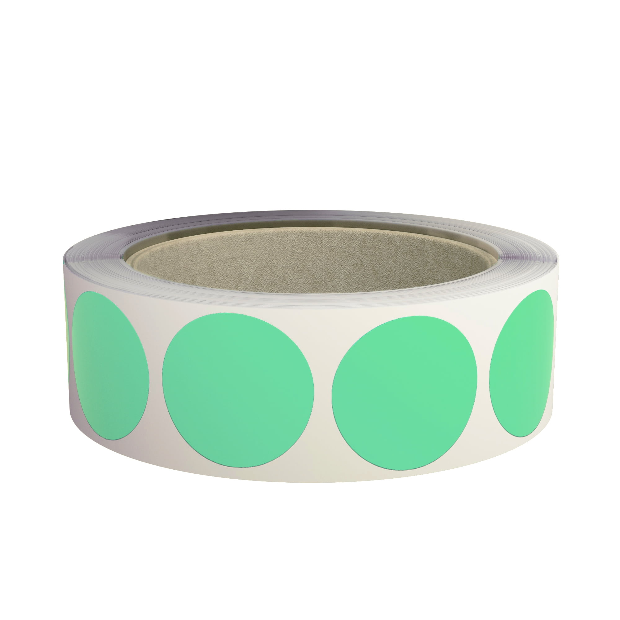 Royal Green Color Label Roll 25mm Pastel Green Round Sticker 1 Inch ...