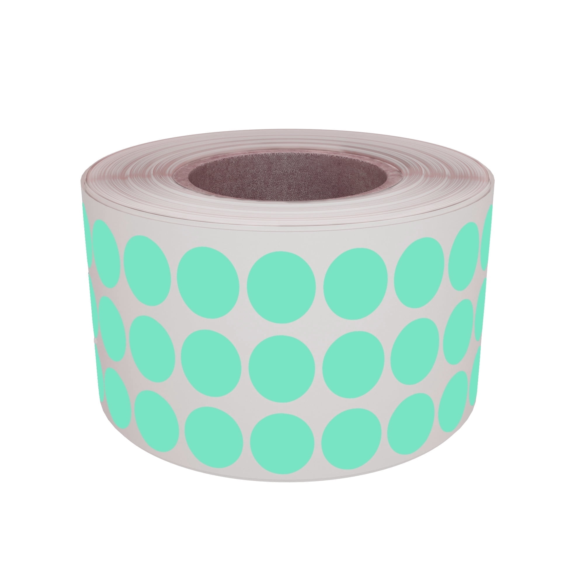 Royal Green Color Labeling Dots 8mm Circle Sticker Roll in Pastel Green ...