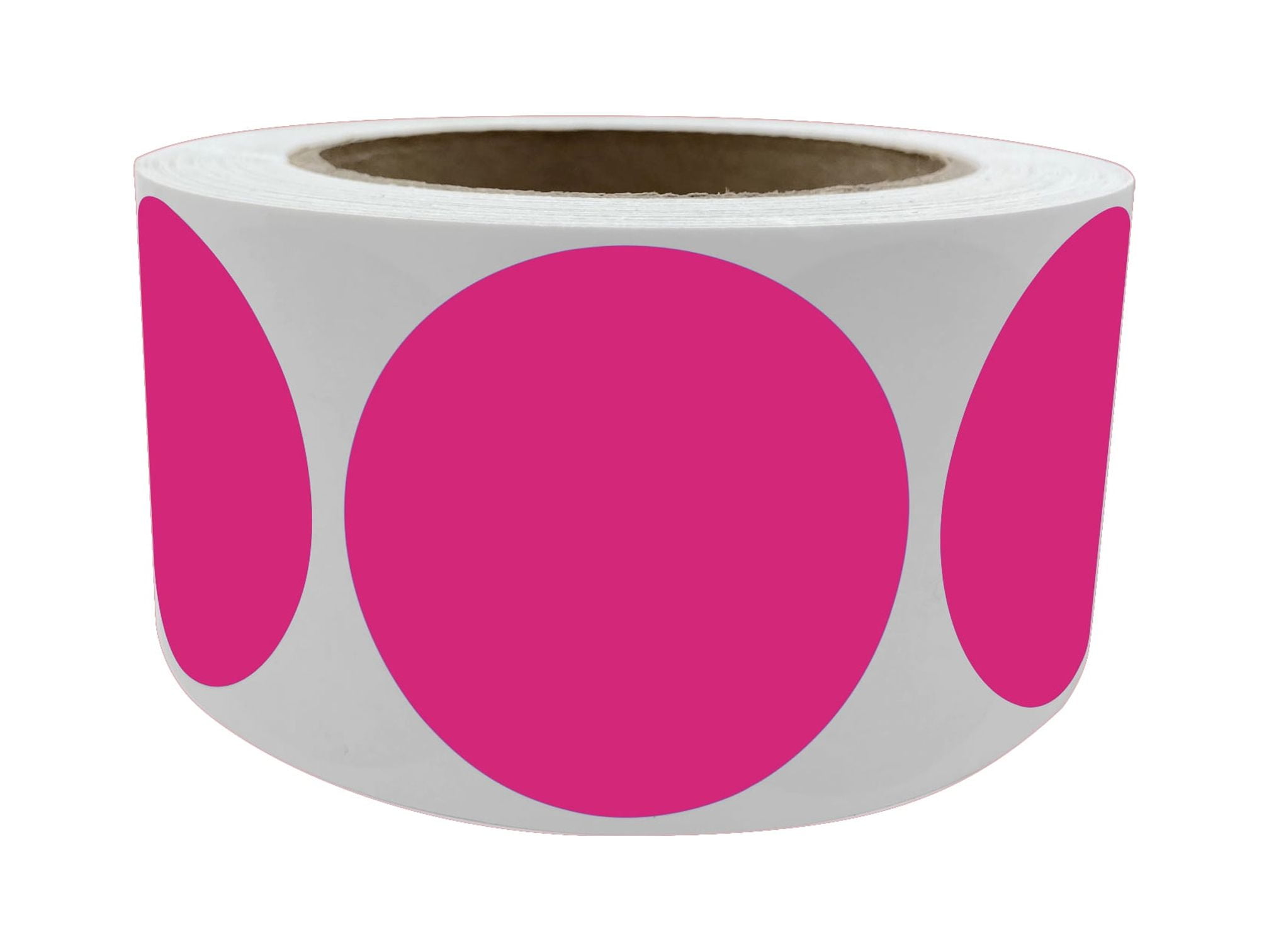 Royal Green Colored Circle Sticker 3 inch - Pink Dot Sticker Rolls 75mm ...