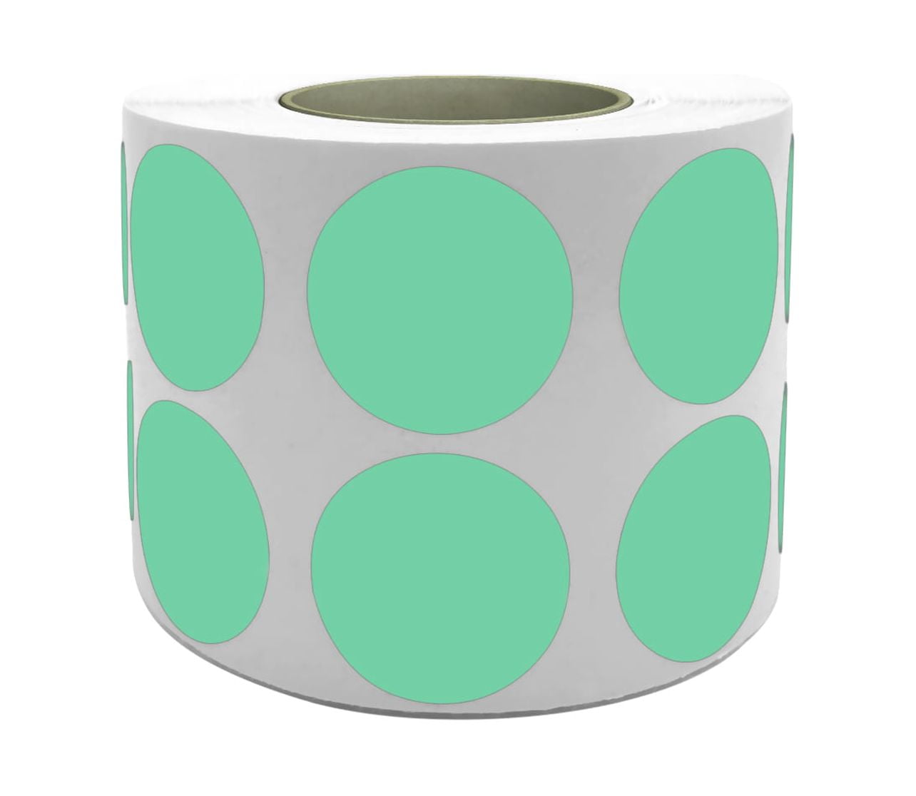 Royal Green Colored Dot Stickers 3/4 Inch Pastel Green Circle Label ...