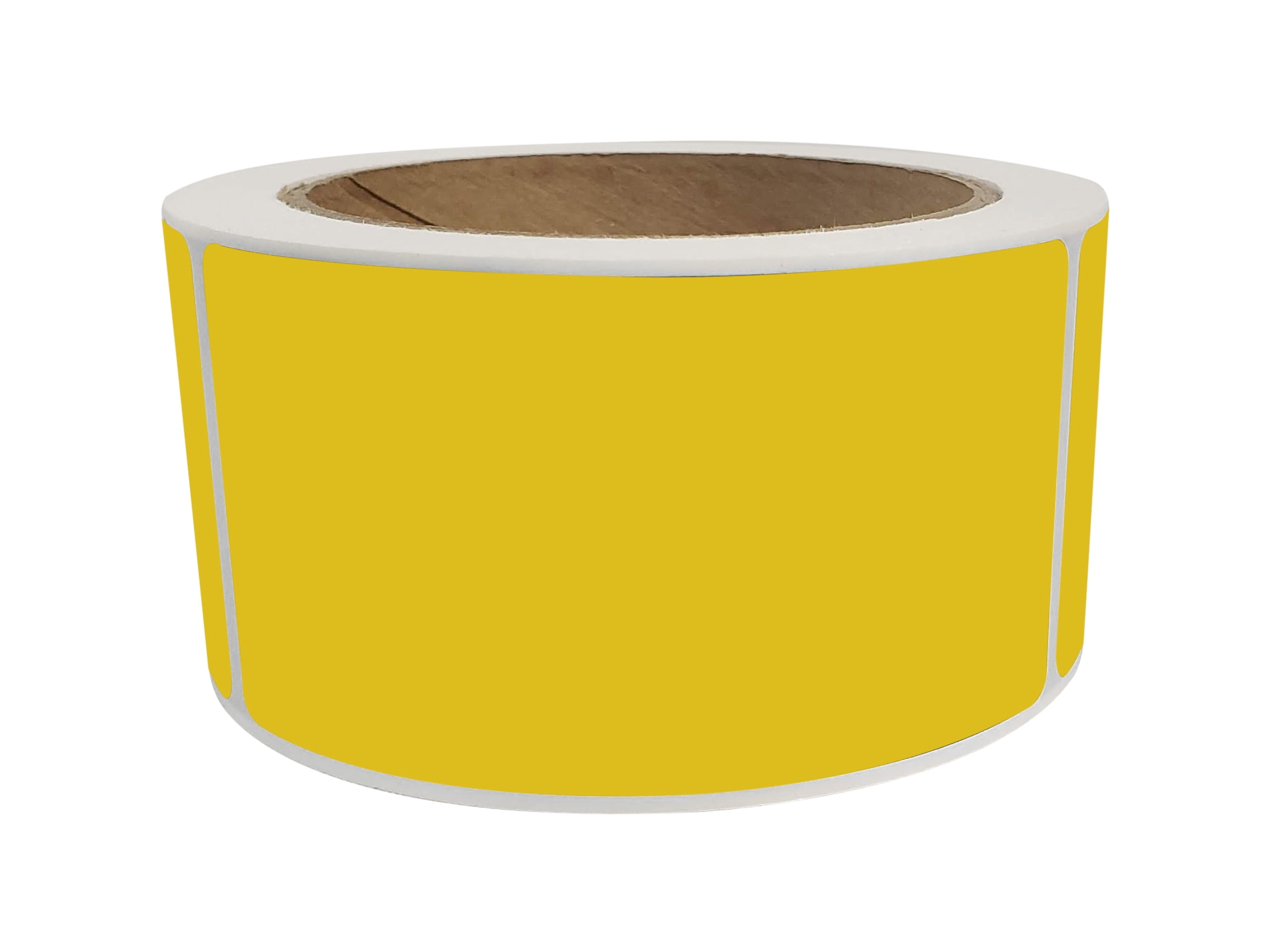 Royal Green Colored Labels Rectangle Stickers in Yellow 4x2 inch (100mm ...