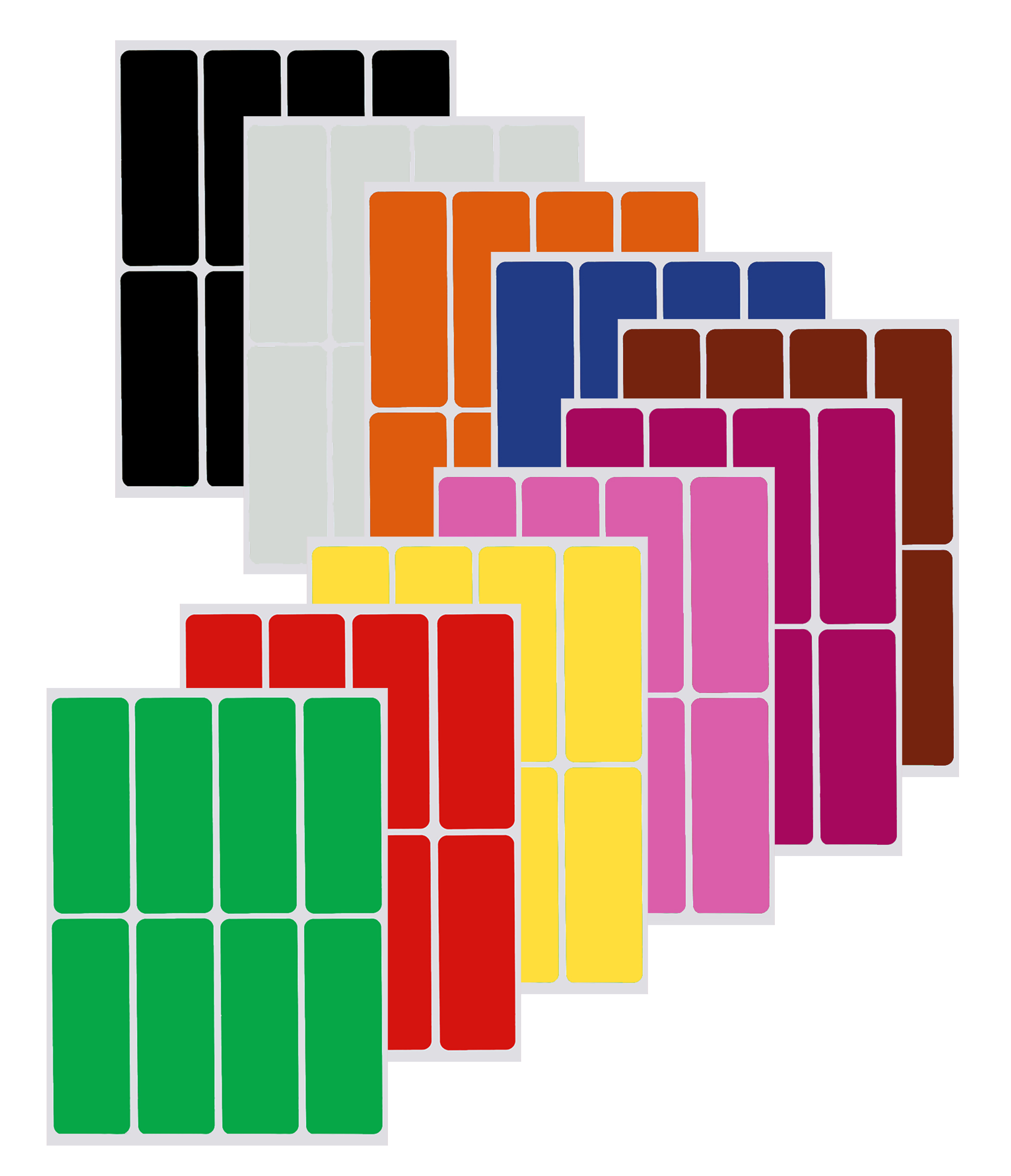 Avery File Folder Labels on Mini Sheets, 2/3 x 3 7/16, Assorted, 300 ...