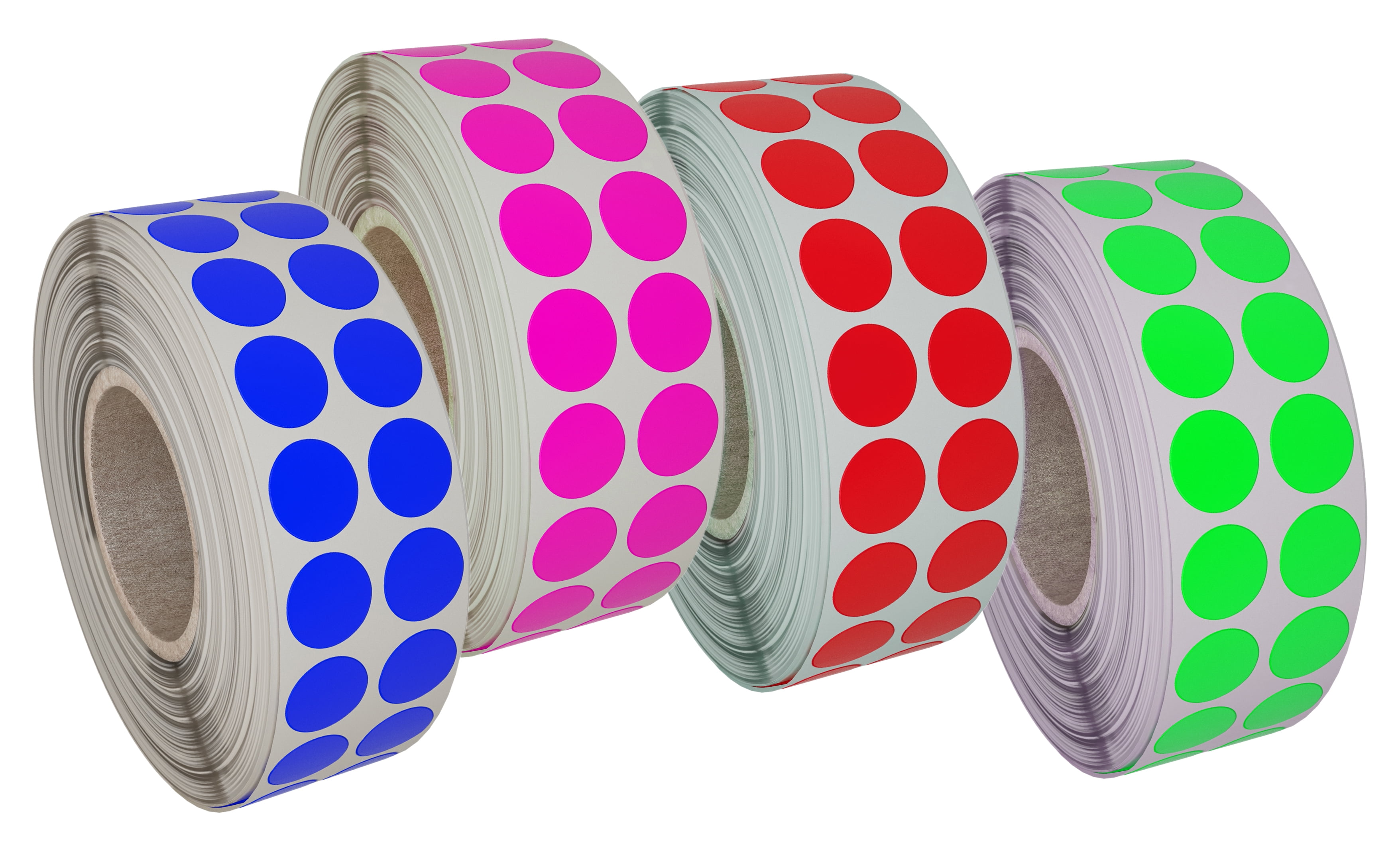 Royal Green Dot Sticker Labels 5/8" Diameter in 4 Colors Rolls (0.69 ...