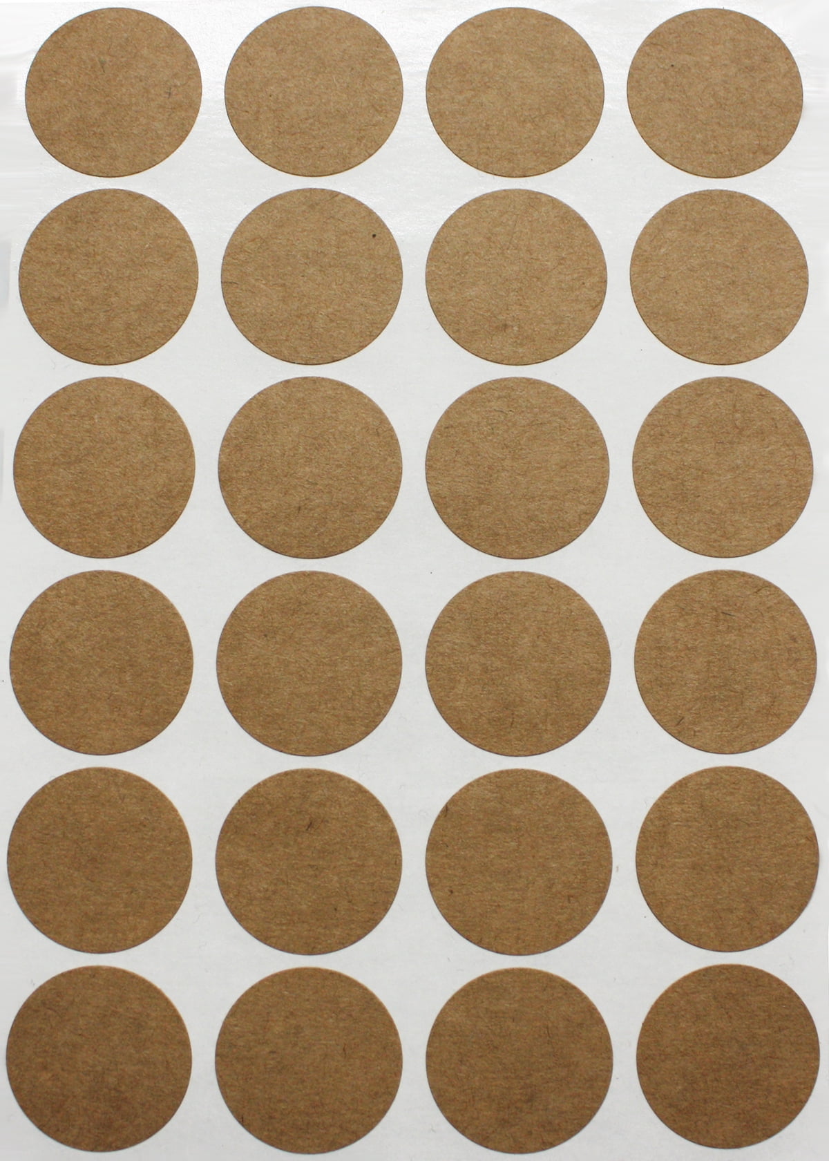 Royal Green Dot Stickers 1 inch Brown Kraft Paper Round Label 25mm ...