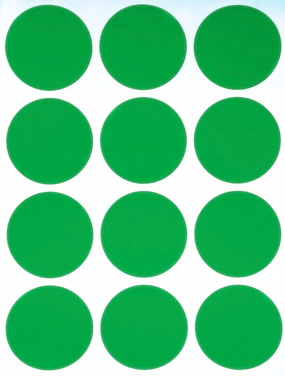 Royal Green Dot Stickers Green Color Coding Labels 1.5" inch (38mm ...