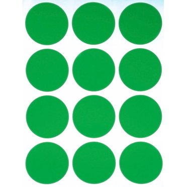 Royal Green Color Coding Labels 2x1.2 inch Rectangular Stickers in 8 ...