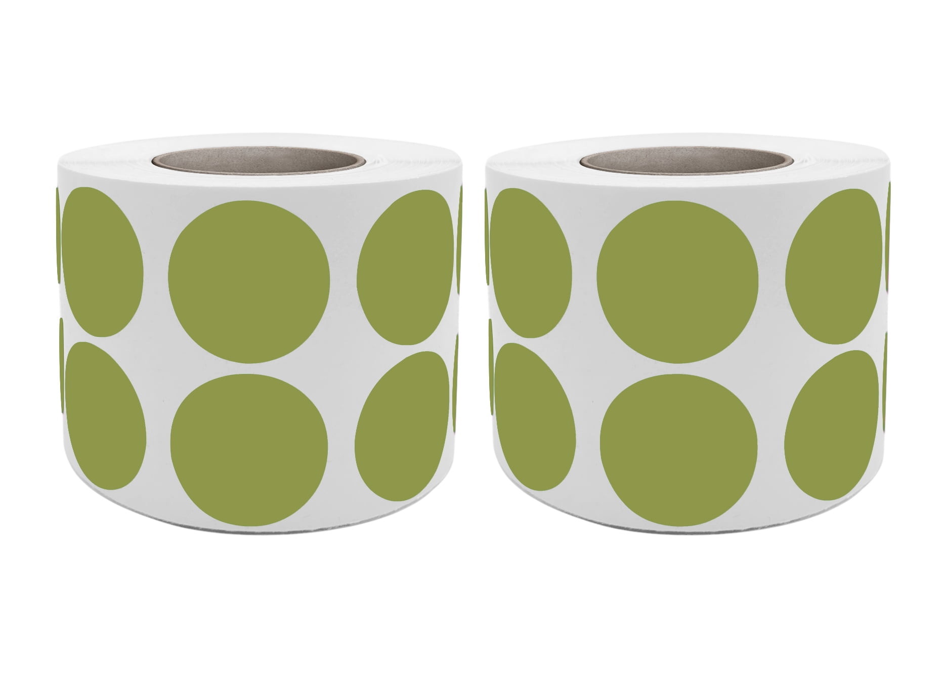 Royal Green Dot Stickers Olive Green 3/4" Round Labels (19MM) 2100 ...