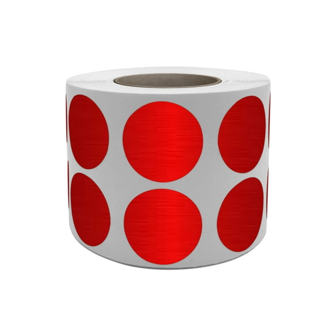 Royal Green Dot Stickers Roll 3/4 inch Round Price Labels in Metallic ...