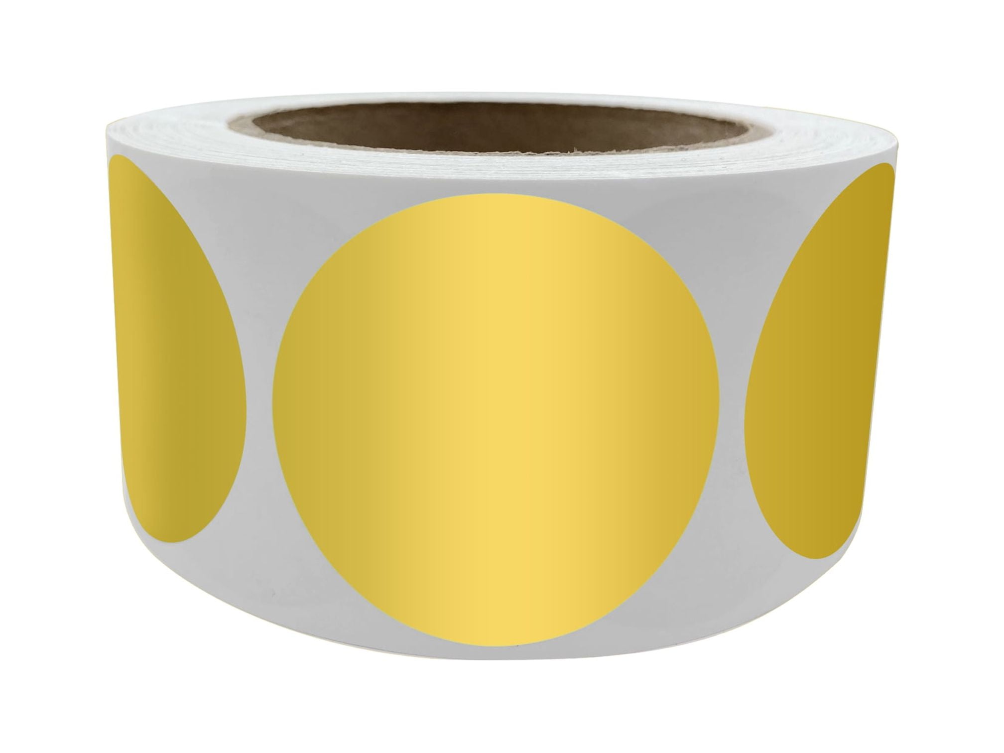 Royal Green Gold Round Stickers 2 inch Diameter - dot Labels in Rolls ...