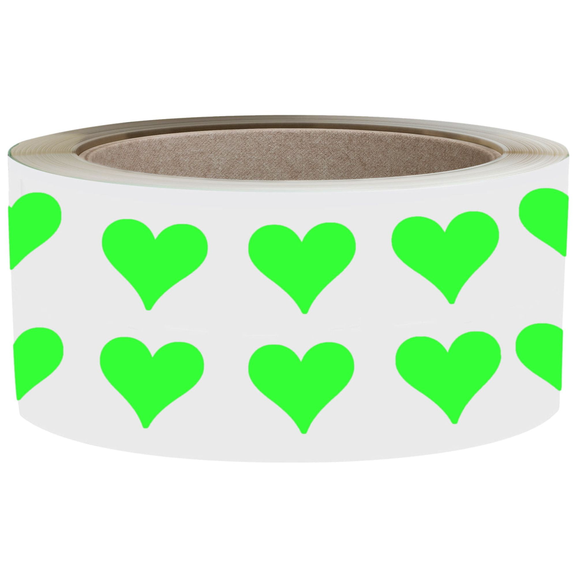 Royal Green Heart Sticker Roll Scrapbooking Supplies 13mm (0.5 inch) in ...
