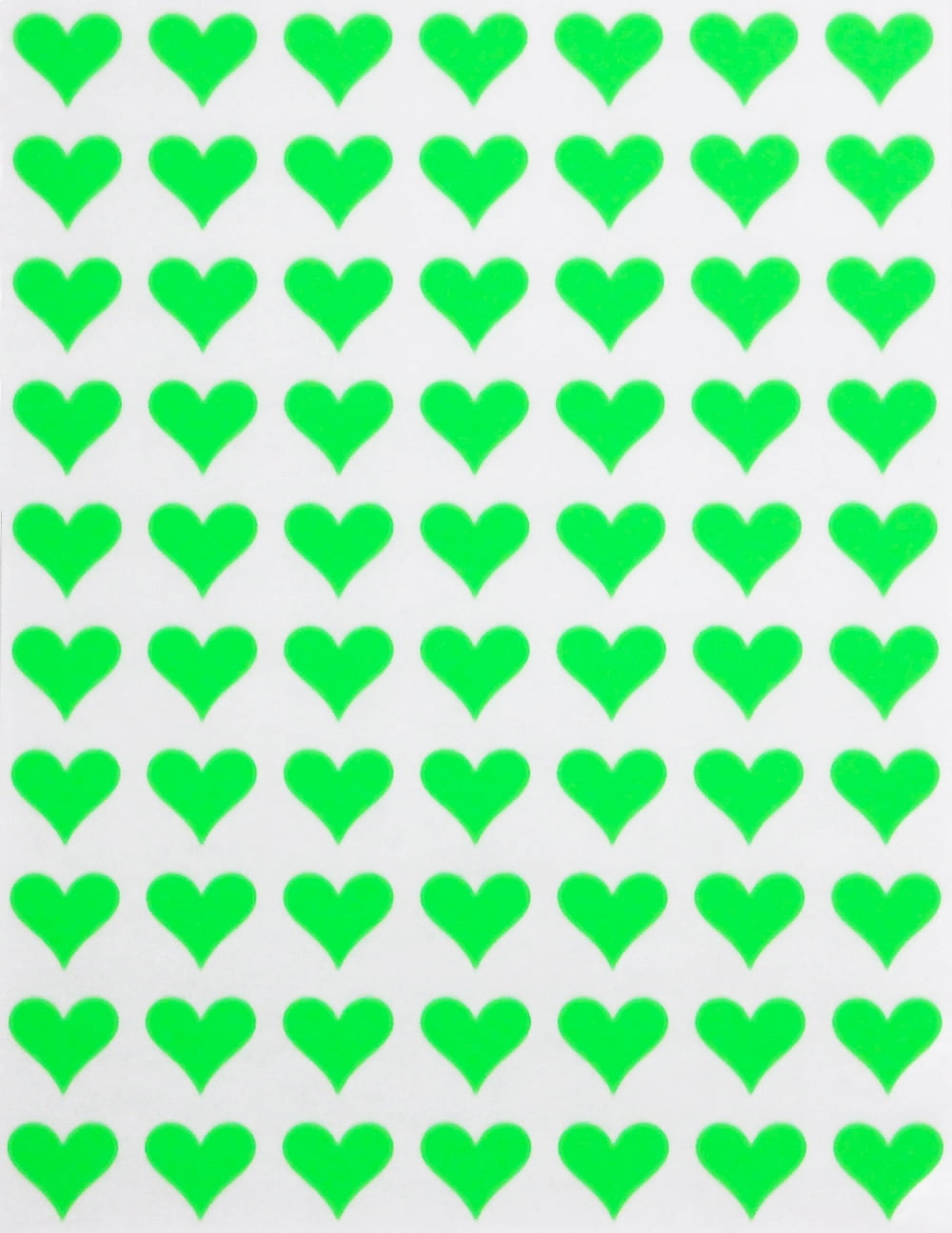 Royal Green Hearts Stickers for envelopes, Invitation Seals, Gift ...