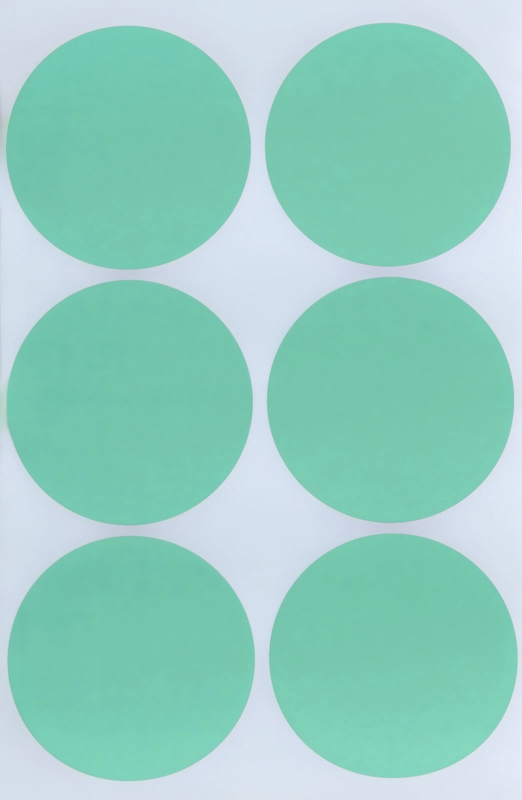 Royal Green Colored Round Dots Labels on Sheets (50mm) - 2 inch Sticker ...