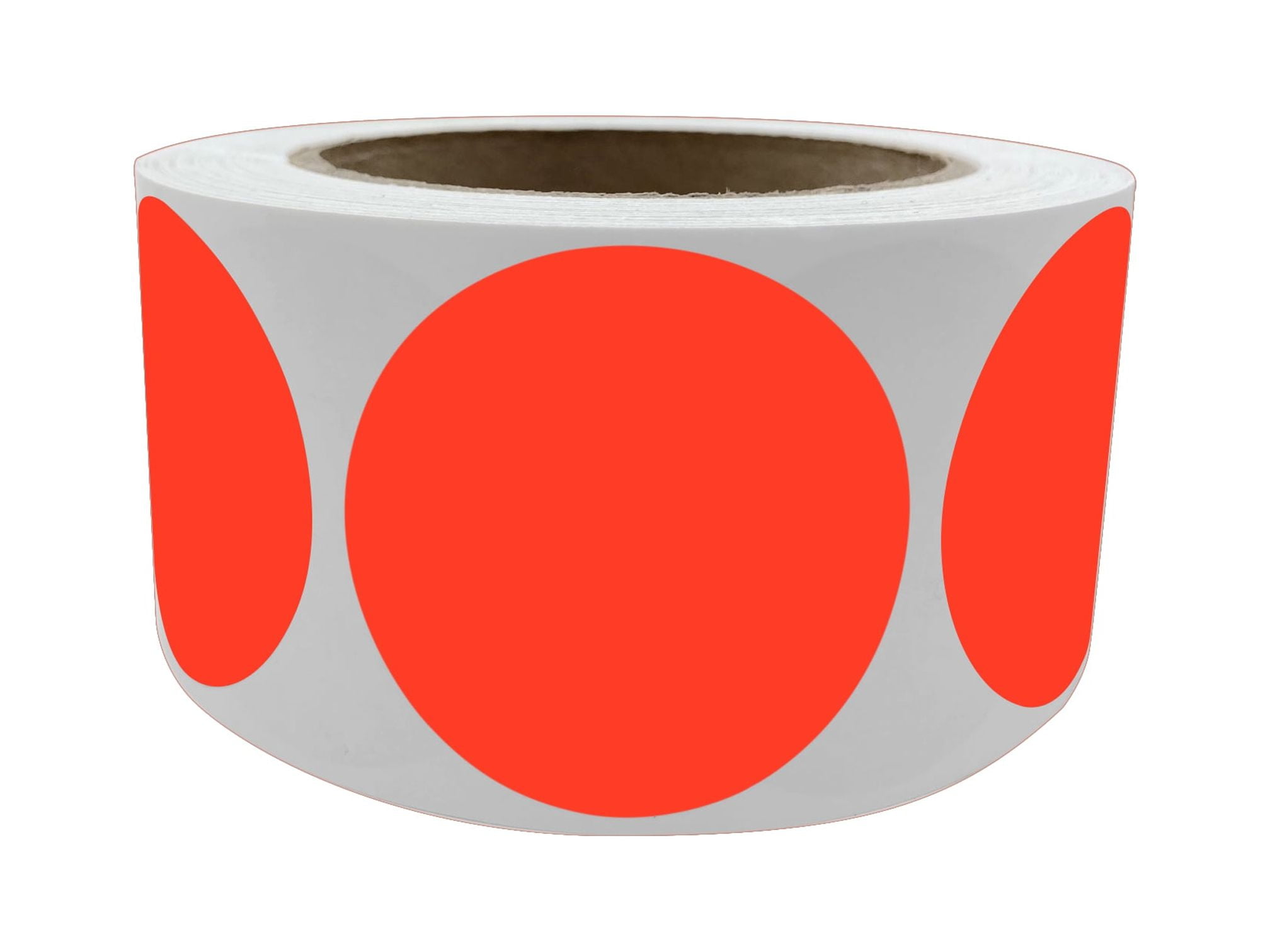 Royal Green Label Stickers Rolls 76mm - Permanent Adhesive Neon Red ...