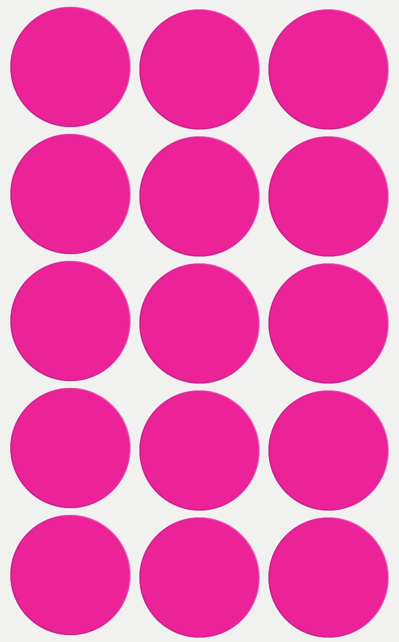 Royal Green Label Stickers Round Pink Circle dots for Marking 30mm (1. ...