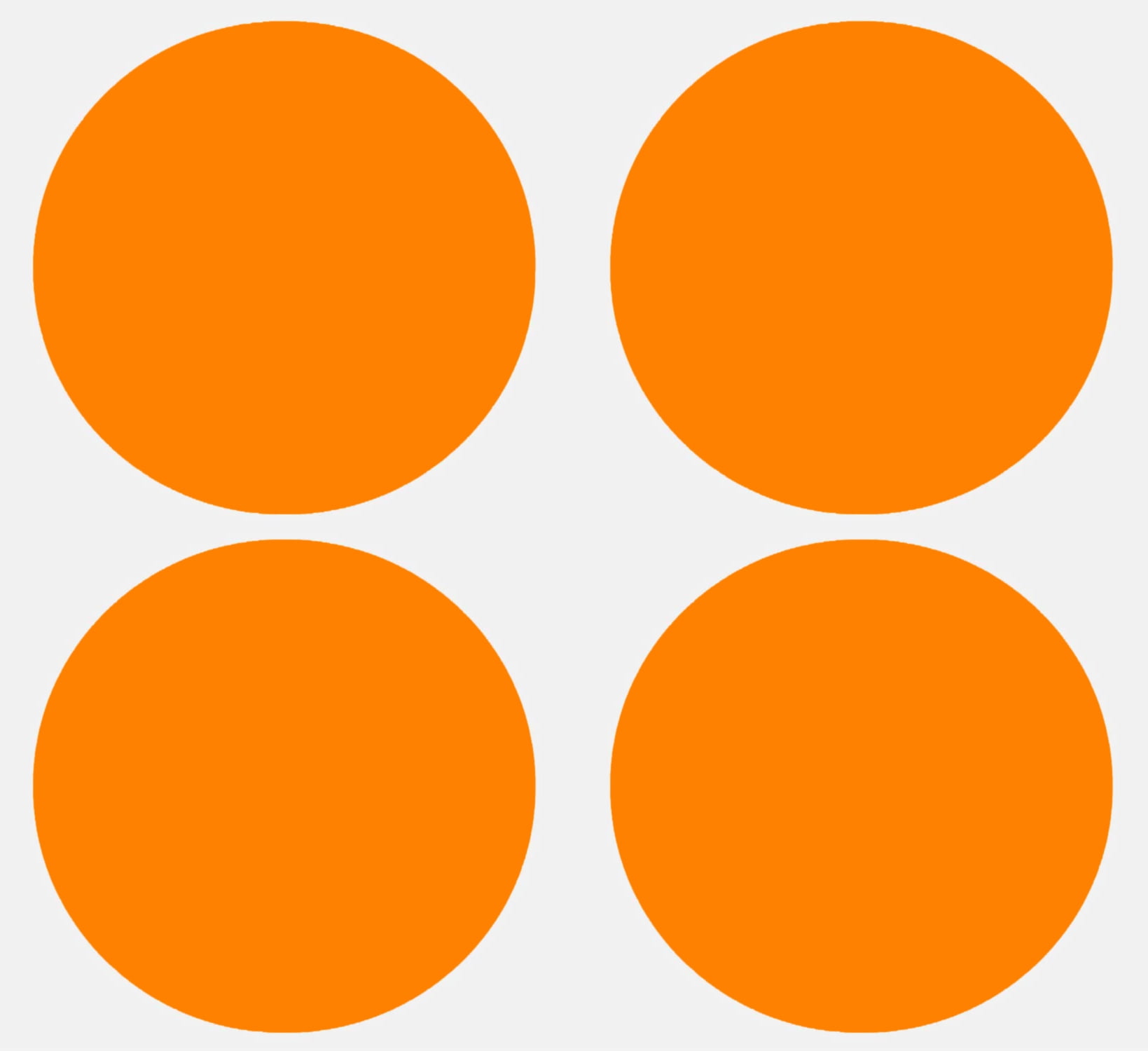 Royal Green Large Bright Dot Labels for All-Purpose Use in Neon Orange ...