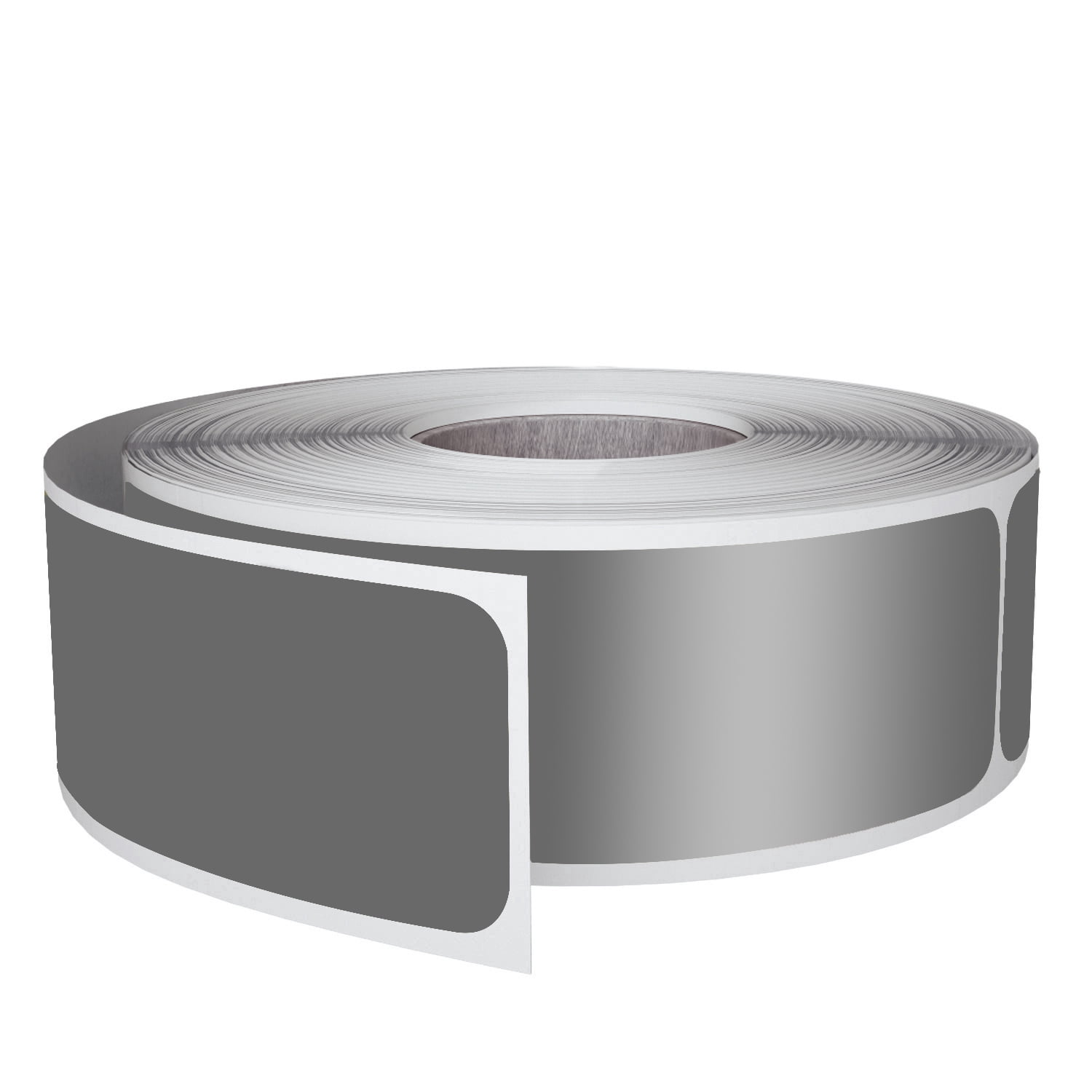 Royal Green Metallic Gift Labels 3X1 inch Sticker Roll in Silver (75mm ...