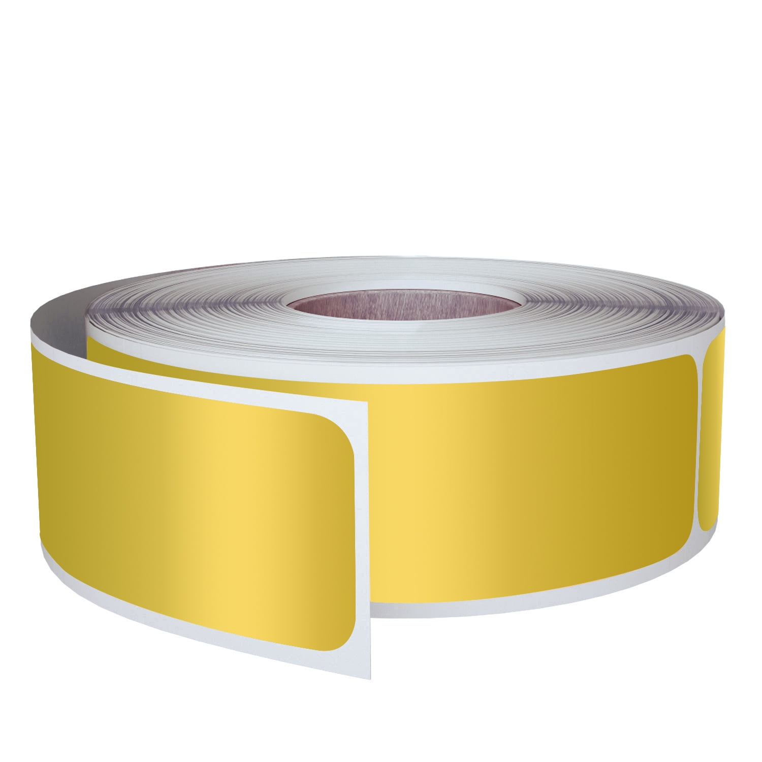 Royal Green Metallic Labels 3X1 inch (75mm x 25mm) Gold Sticker Roll ...