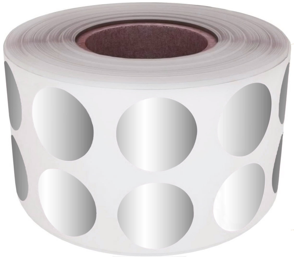 Royal Green Metallic Stickers 1/2 inch Silver Label Roll 13mm - 1080 ...