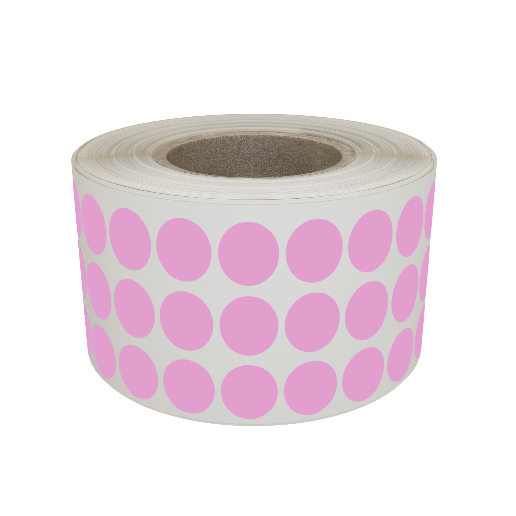 Royal Green Mini Dot Stickers 1/4 inch Circle Label Roll in Pastel Pink ...