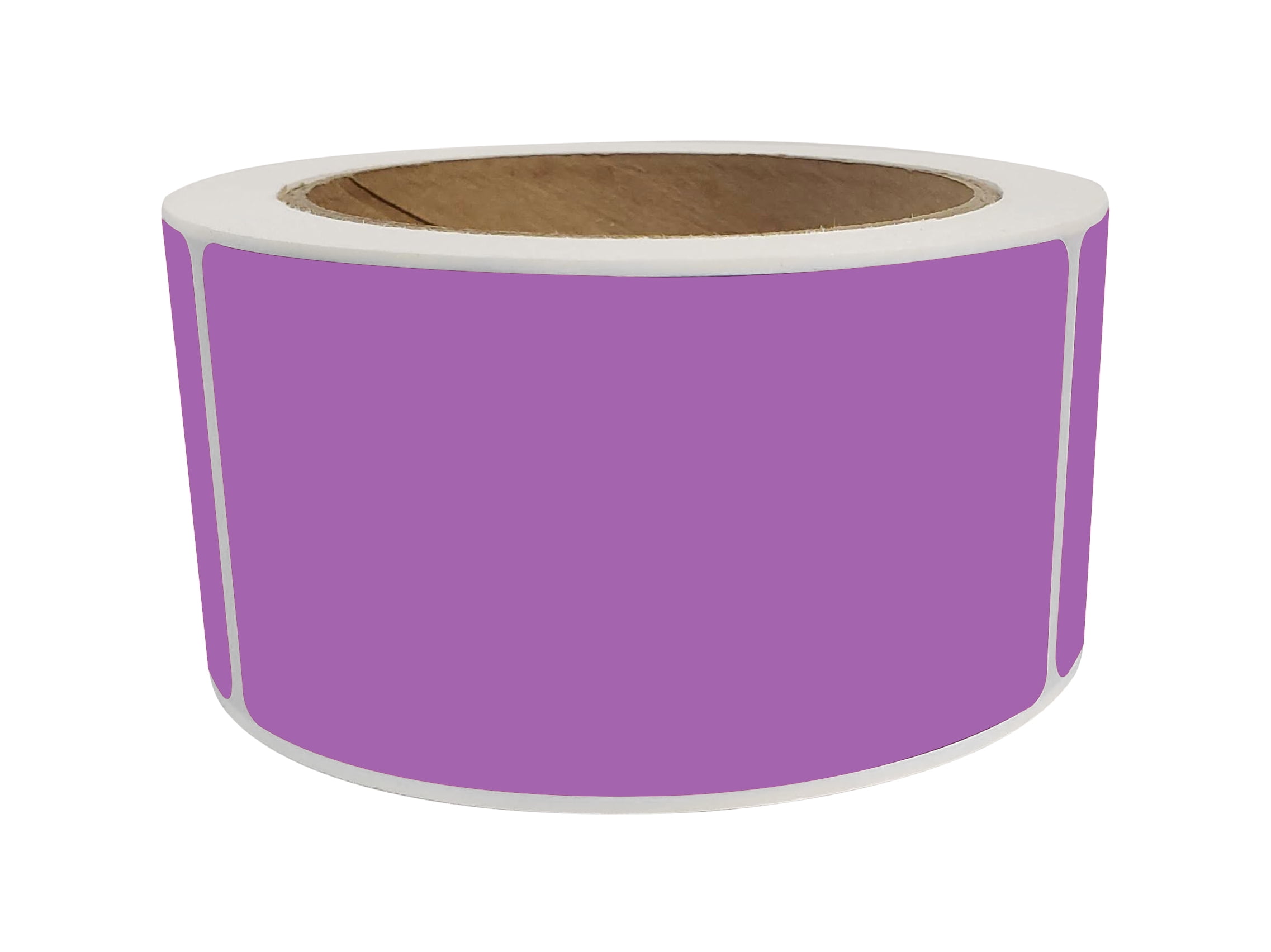 Royal Green Name Tag Labels 4x2 Blank Sticker Roll in Pastel Purple (7 ...