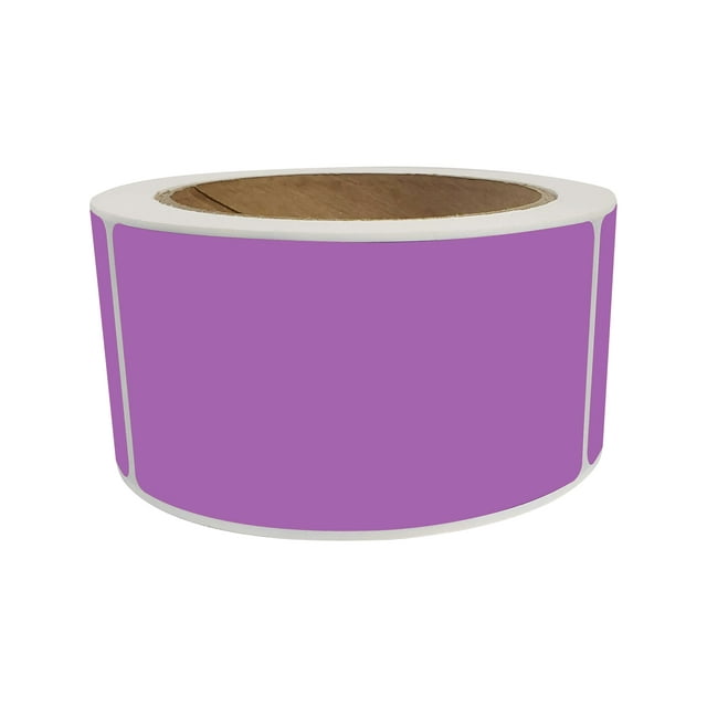 Royal Green Name Tag Labels 4x2 Blank Sticker Roll in Pastel Purple (7 ...