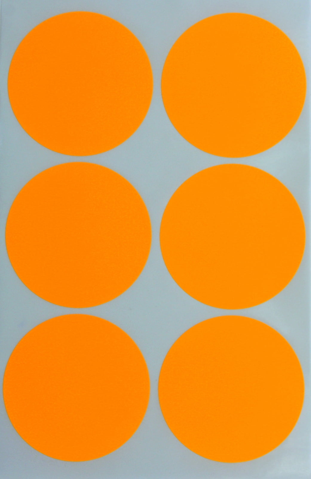 Royal Green, Neon Orange Round 2" inch Easy Peel Stickers, 50mm Labels ...