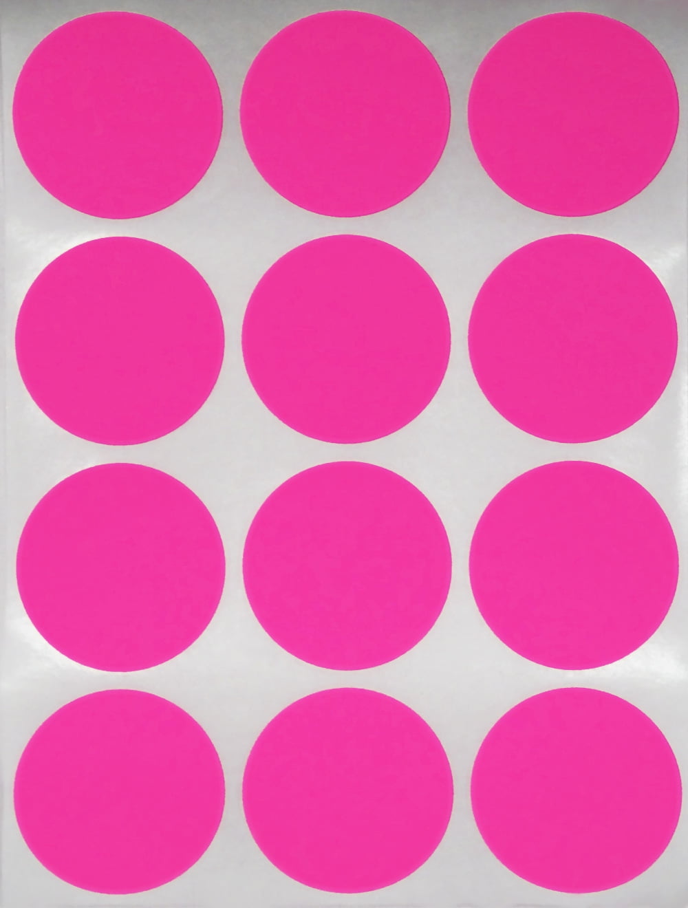 Royal Green Neon Pink Color Coded Sticker Labels 1.5 inch (38 mm) - 60 ...