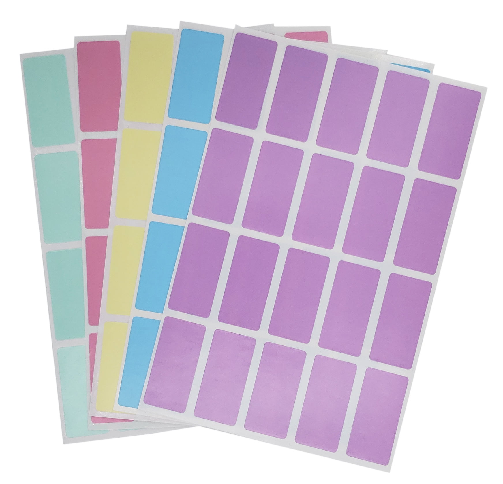 Royal Green Pastel Stickers, 400 Pack, Rectangular Labels, 1.57x0.75 ...