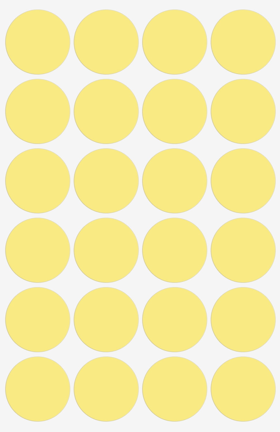 Royal Green Pastel Yellow dot Stickers Round Colored - 1 inch 25mm ...