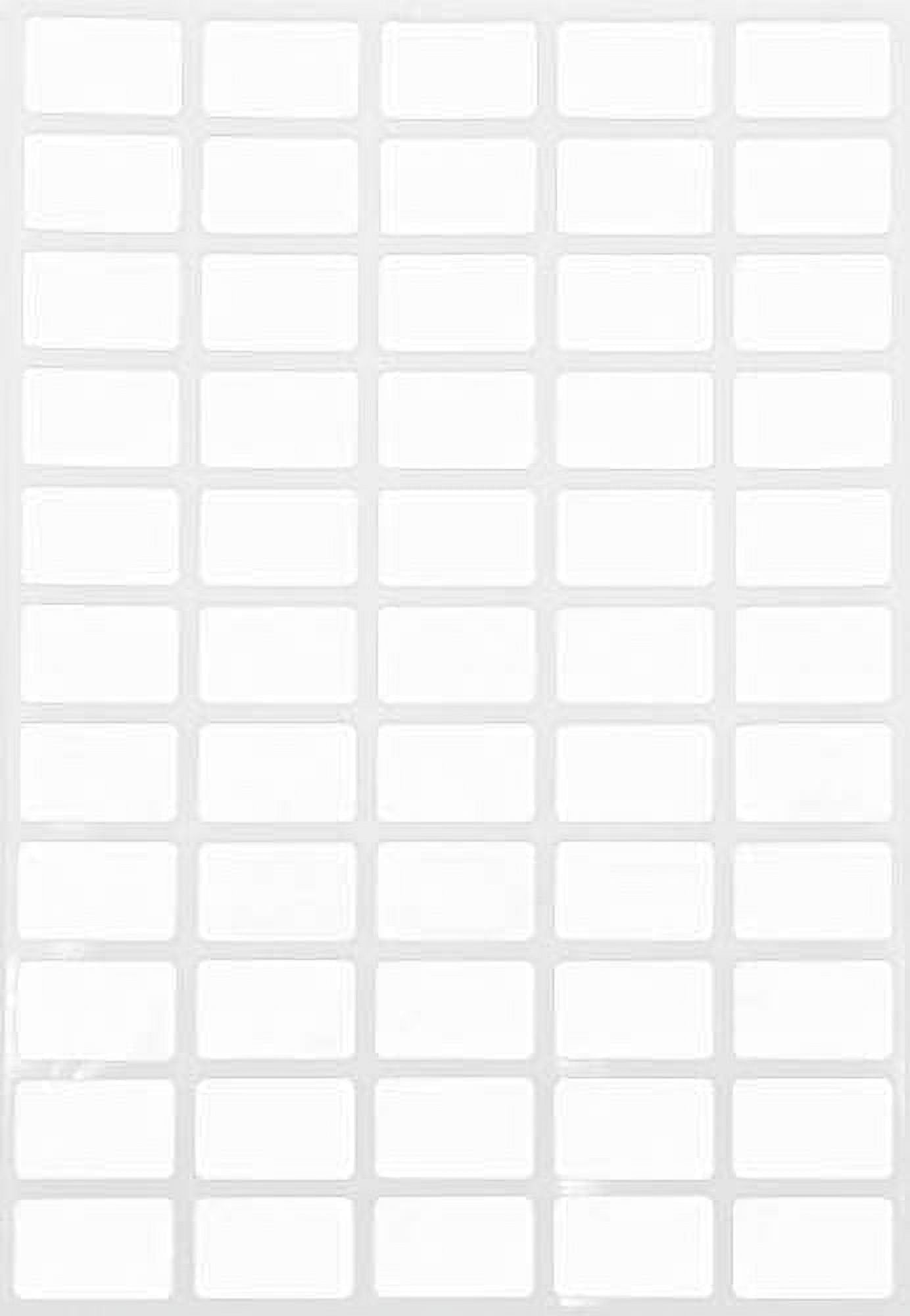 Royal Green Rectangle Folder File Labels 1 inch x 5/8 inch - White ...
