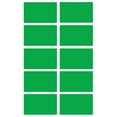 Royal Green Rectangular Color-Coding Label Stickers 2x1.2 inch in Green ...