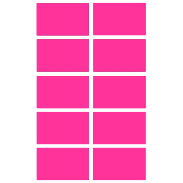 Royal Green Rectangular Color-Coding Label Stickers 2x1.2 inch in Neon ...