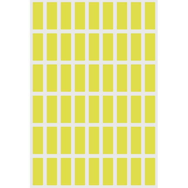 Royal Green Rectangular Colored Labels 1 inch x 3/8 inch - Pastel ...