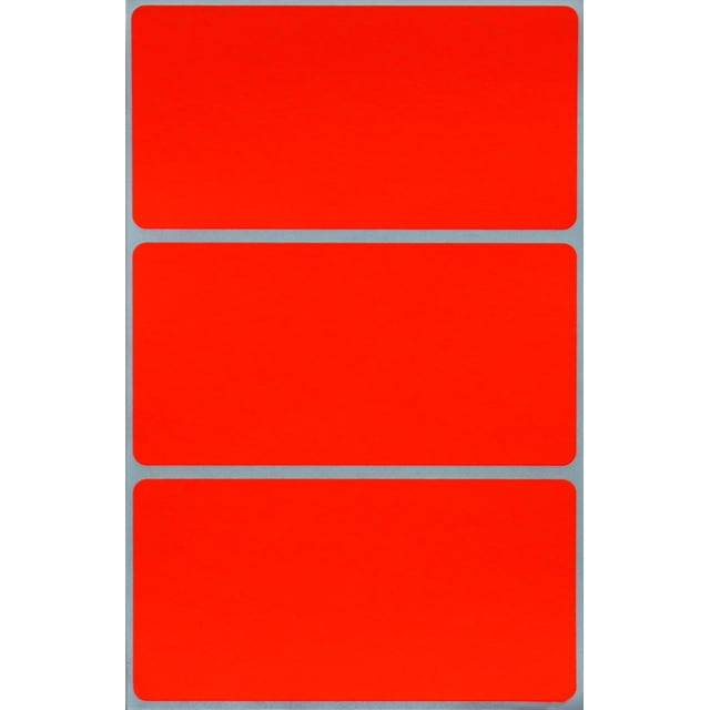 Royal Green Rectangular Name Tag Stickers Color-Coding Labels, 4" x 2 ...