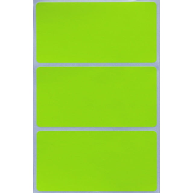 Royal Green Rectangular Name Tag Stickers Color-Coding Labels, 4" x 2 ...