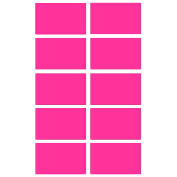 Royal Green Rectangular Sticker Labels to Write on 2" x 1.2" in Neon ...