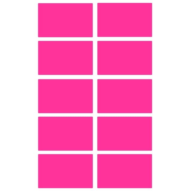 Royal Green Rectangular Sticker Labels to Write on 2" x 1.2" in Neon ...