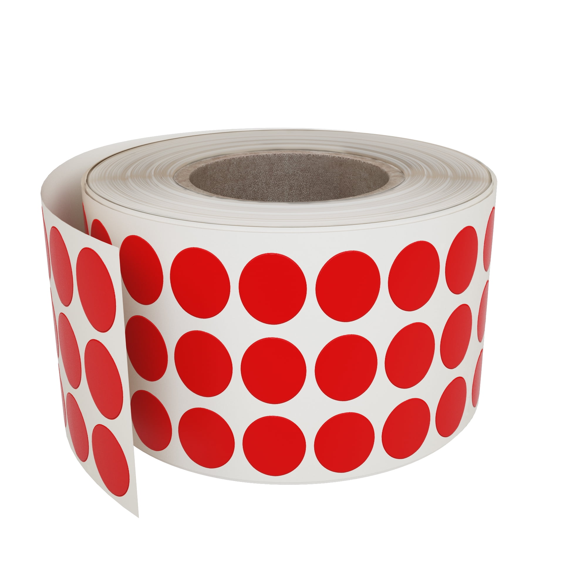 Royal Green Red dot Sticker on roll 1/4 Inch - Color Coding Label 8mm ...