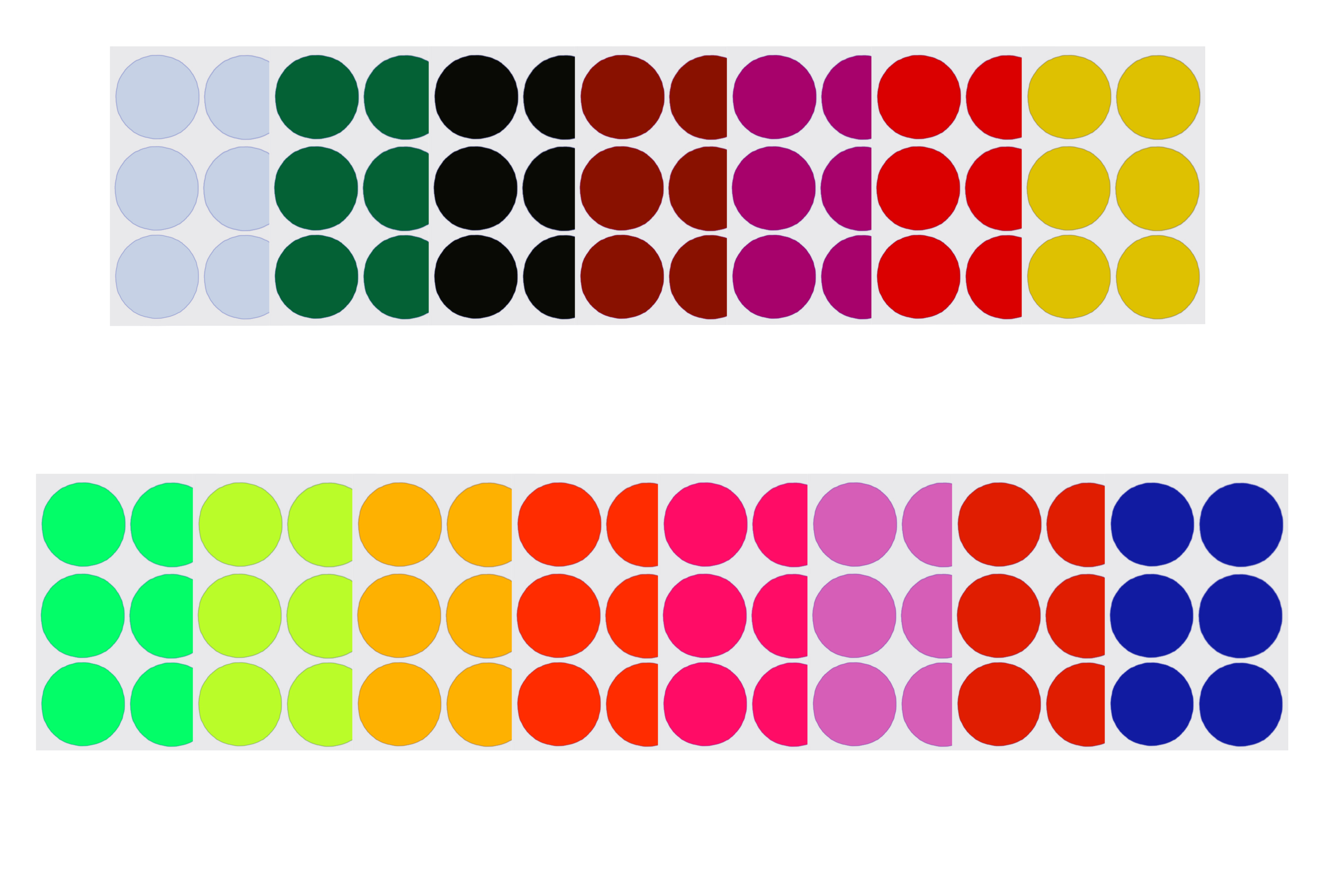 Gold Dots stickers, Round label dots 25mm - 120 pack by Royal Green ...