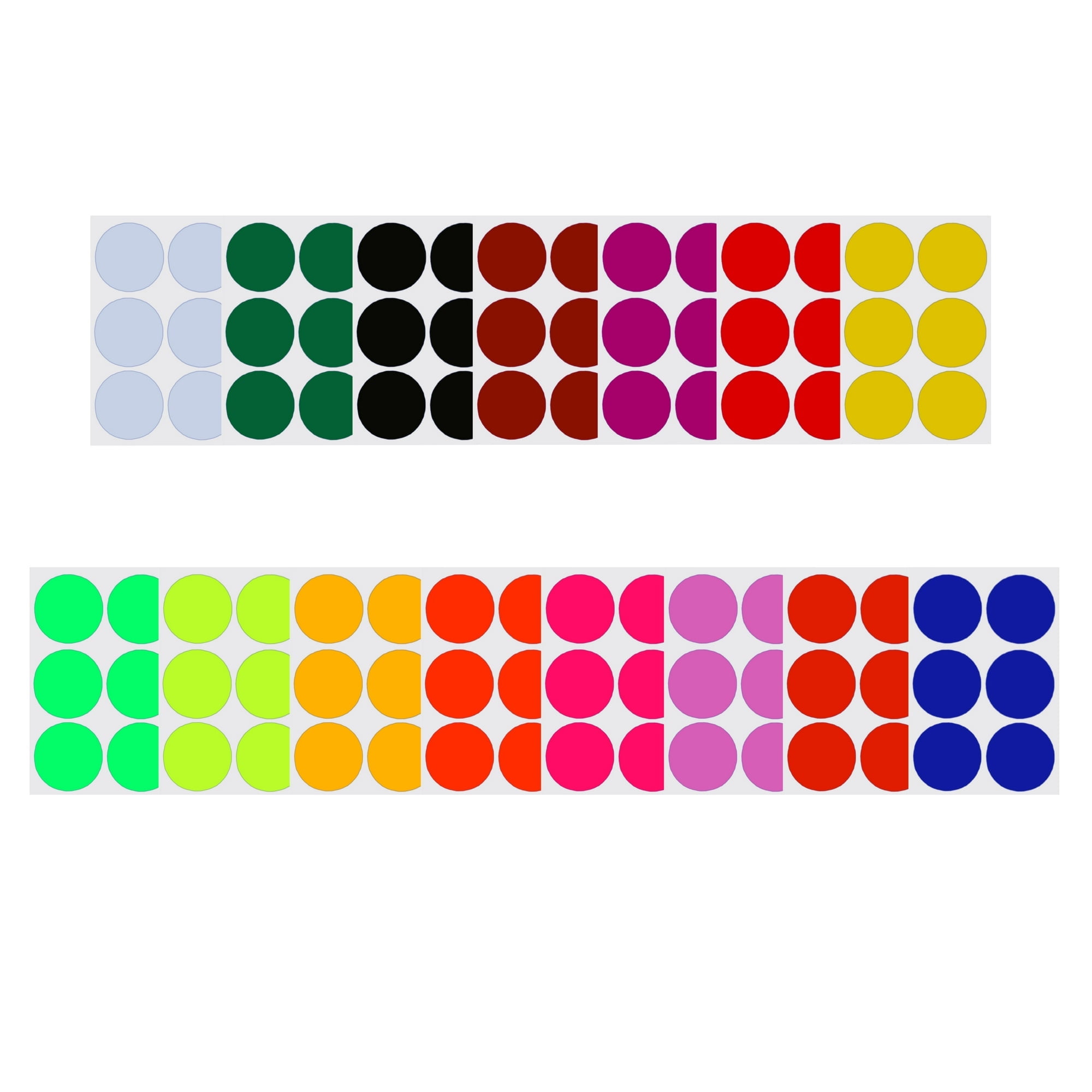 Royal Green, Round 2" inch 50mm Colored Coding labels, Easy Peel ...