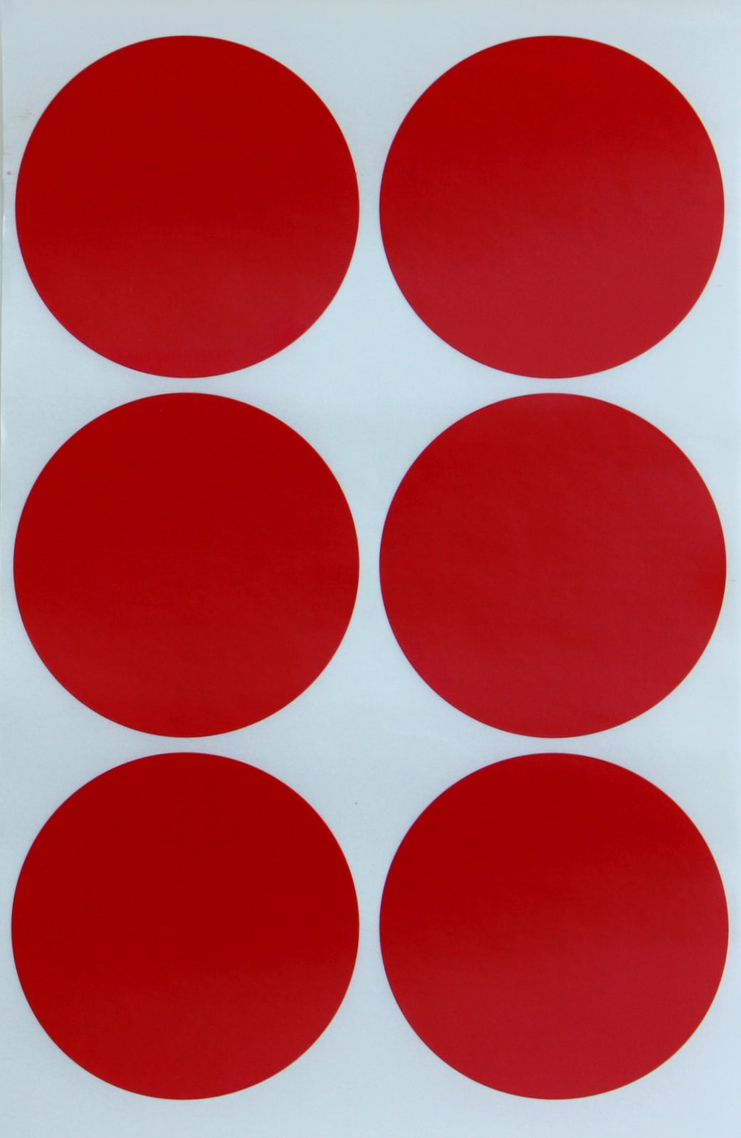 Royal Green, Round 2" inch Red Sticker, 50mm (two inch) Write on Label ...