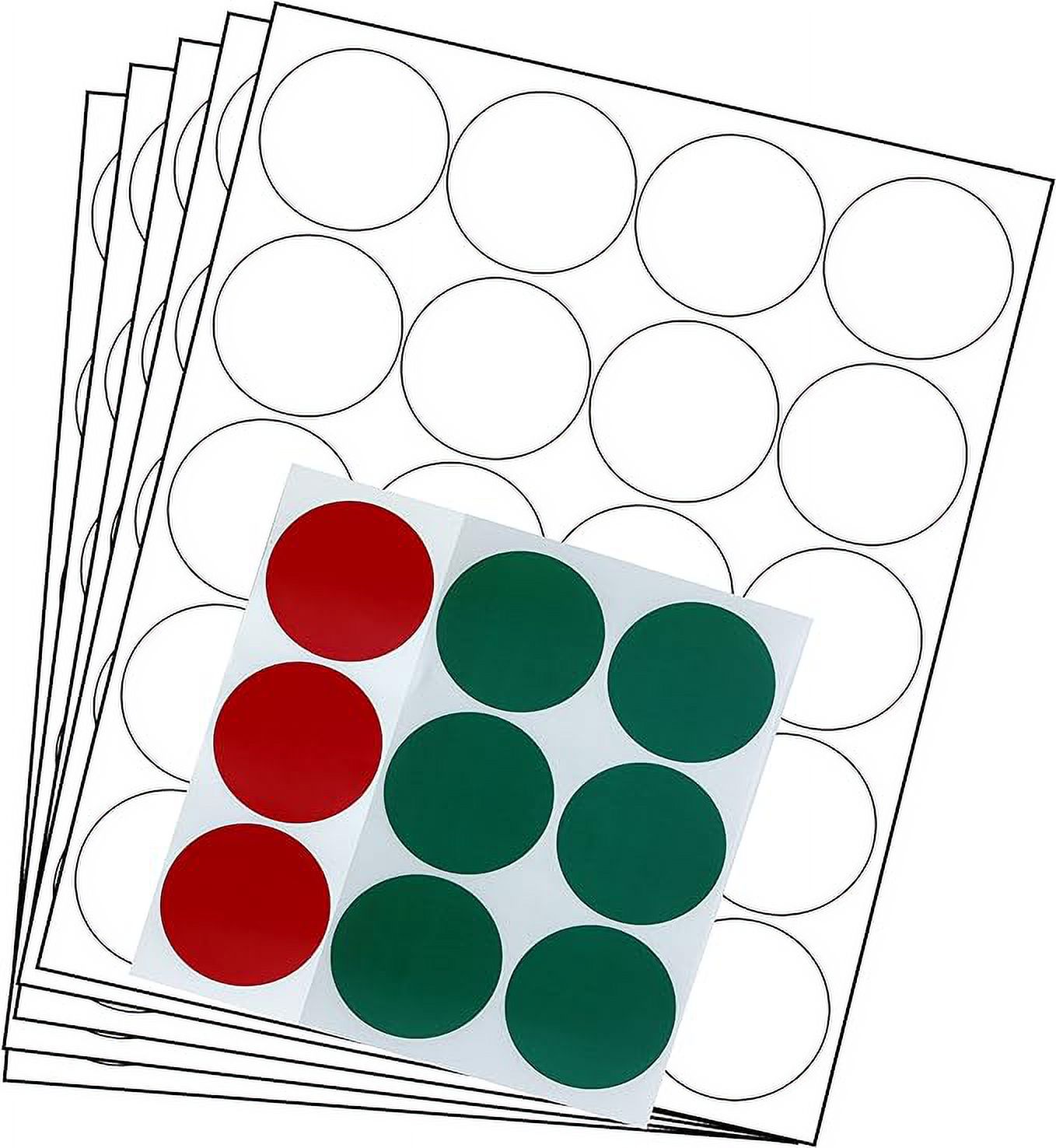 Royal Green Round Labels for Laser and Inkjet Printers Template ...